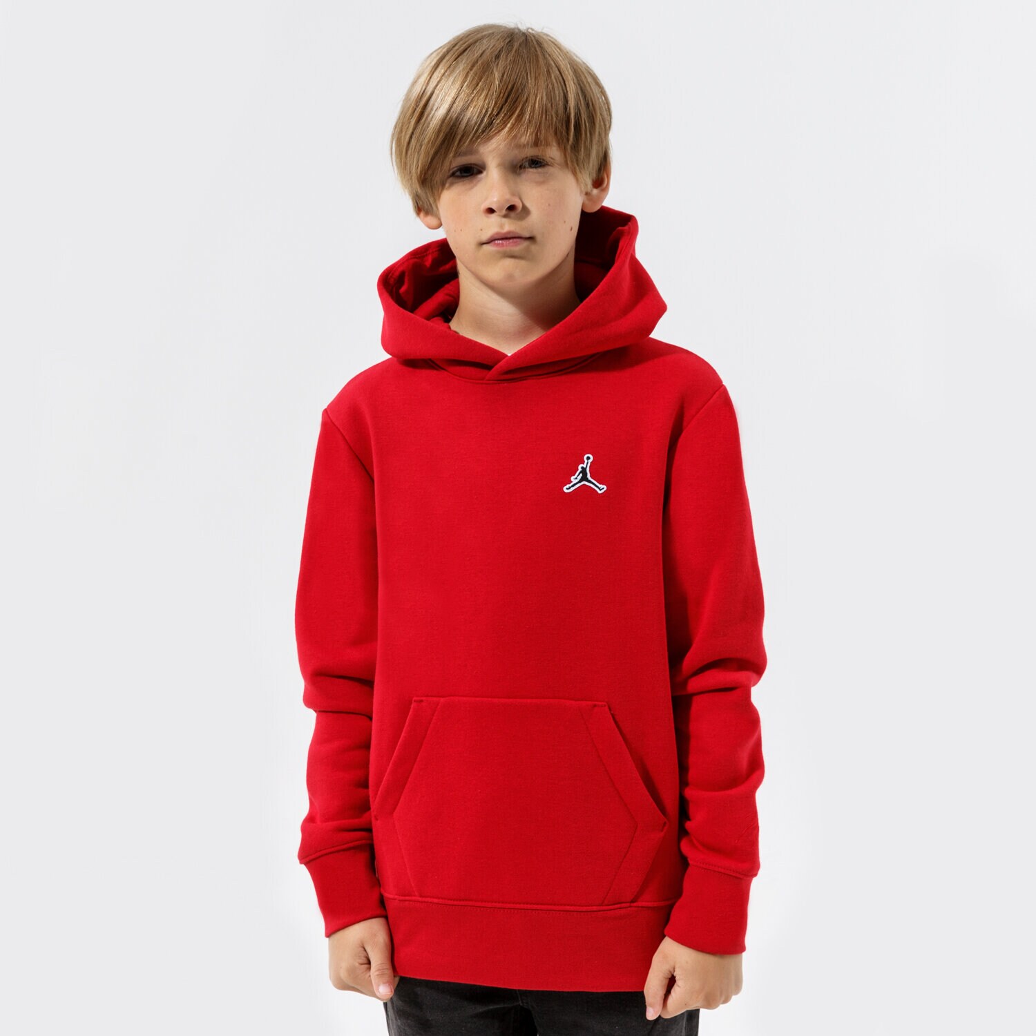 JORDAN BLUZA Z KAPTUREM ESSENTIALS PO BOY 95A715-R78 CZERWONY ...