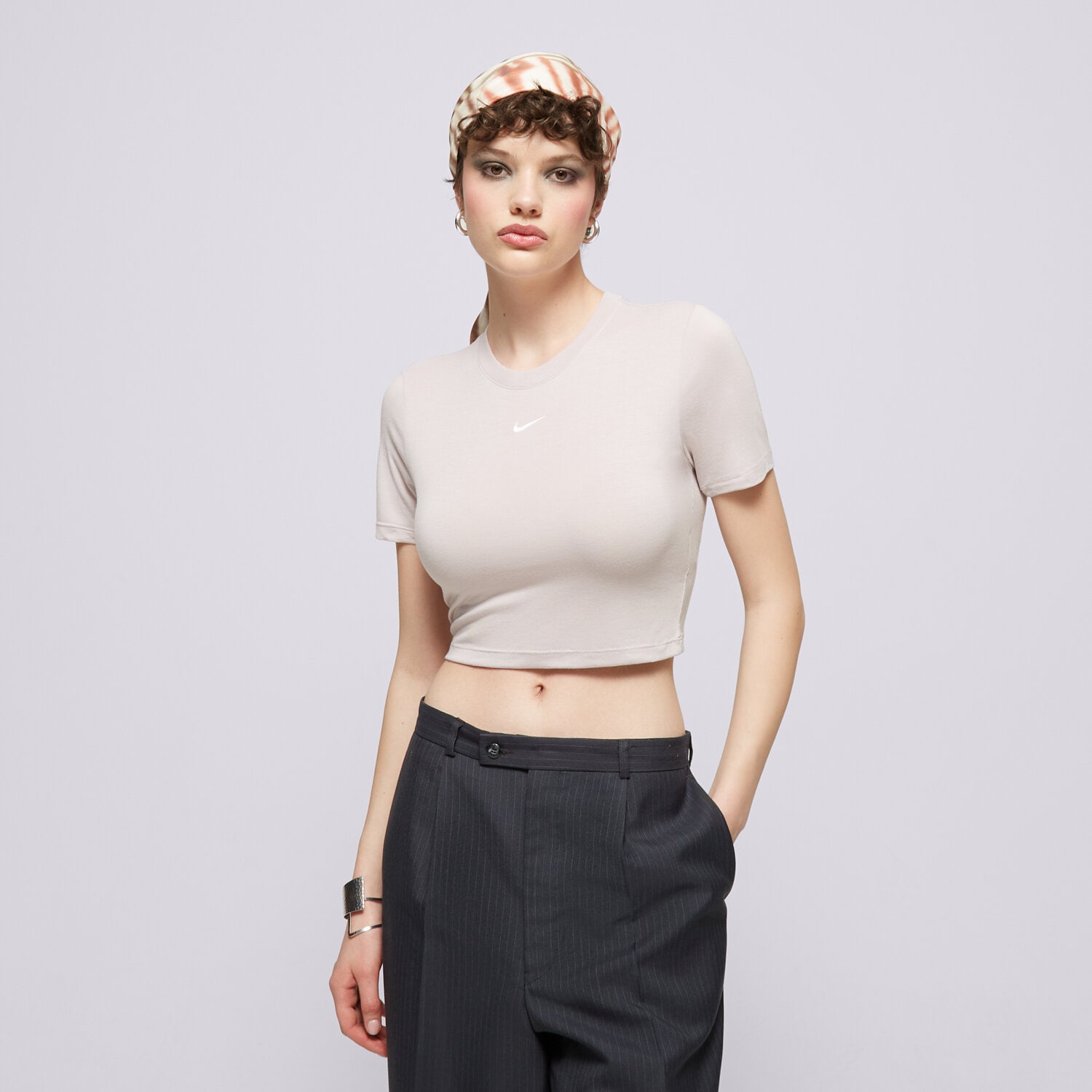 NIKE T-SHIRT W NSW ESSNTL SLM CRP FB2873-019 RÓŻOWY | Damskie Koszulki ...