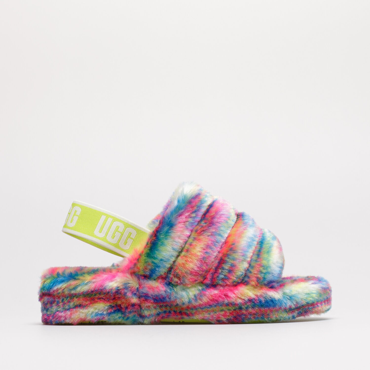 UGG FLUFF YEAH PIXEL 1125007-WHITE BIAŁY | Damskie Sandały w Sizeer