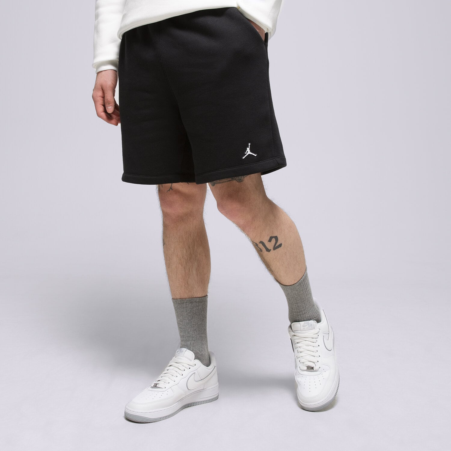 JORDAN SZORTY M J ESS FLC SHORT DQ7470-010 CZARNY | Męskie Szorty w Sizeer