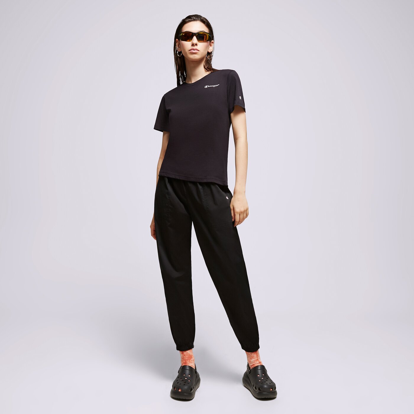 CHAMPION SPODNIE ELASTIC CUFF PANTS 116102KK001 | kolor czarny ...