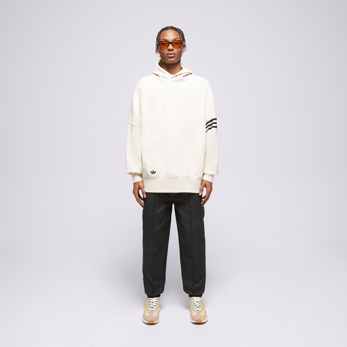 ADIDAS BLUZA Z KAPTUREM NEW C HOODIE HM1870 | kolor BIAŁY | Męskie ...