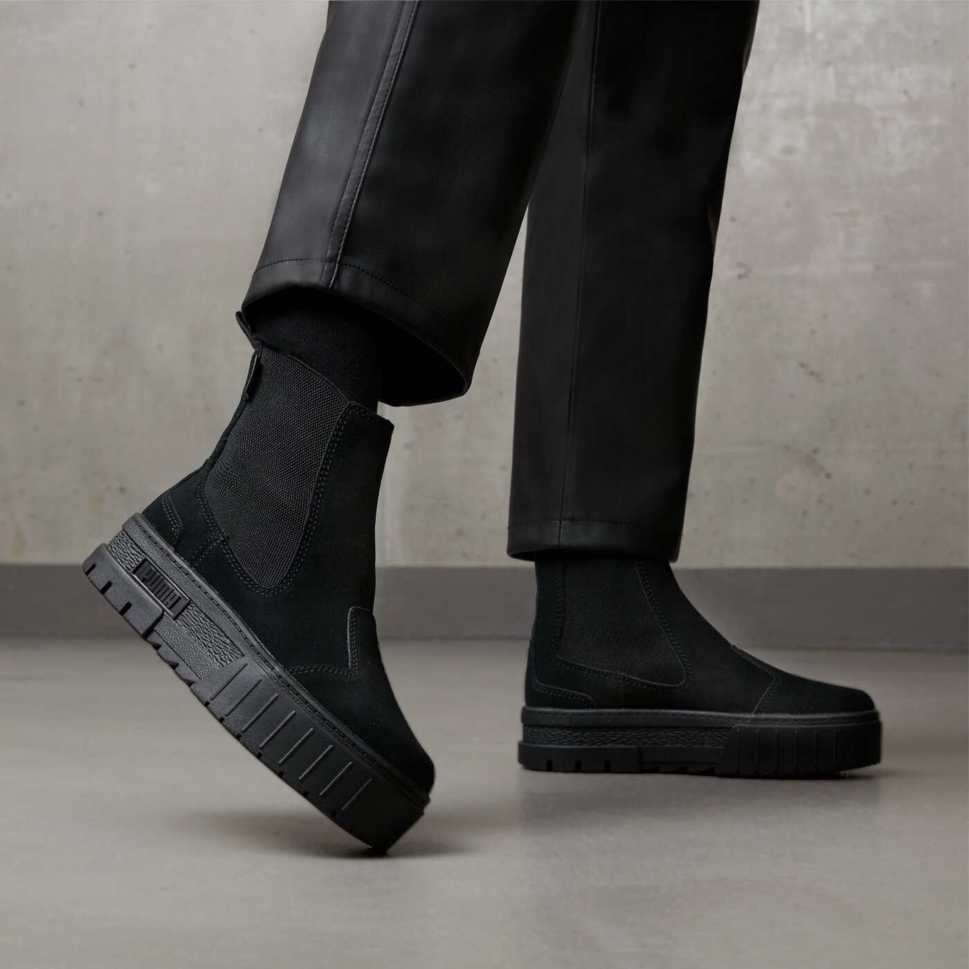 PUMA MAYZE CHELSEA SUEDE WN'S 38282901 | kolor czarny | Damskie Buty ...