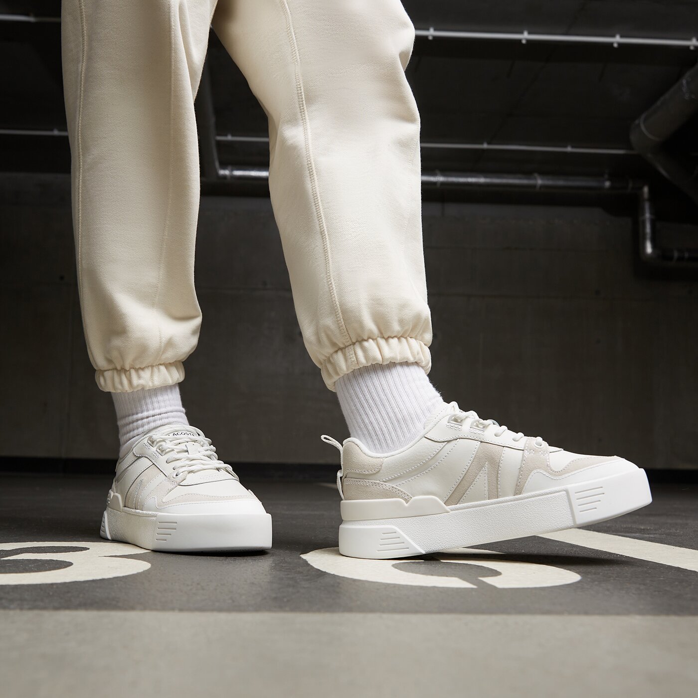 LACOSTE L002 0722 1 CFA 743CFA003021G | kolor BIAŁY | Damskie Sneakersy ...