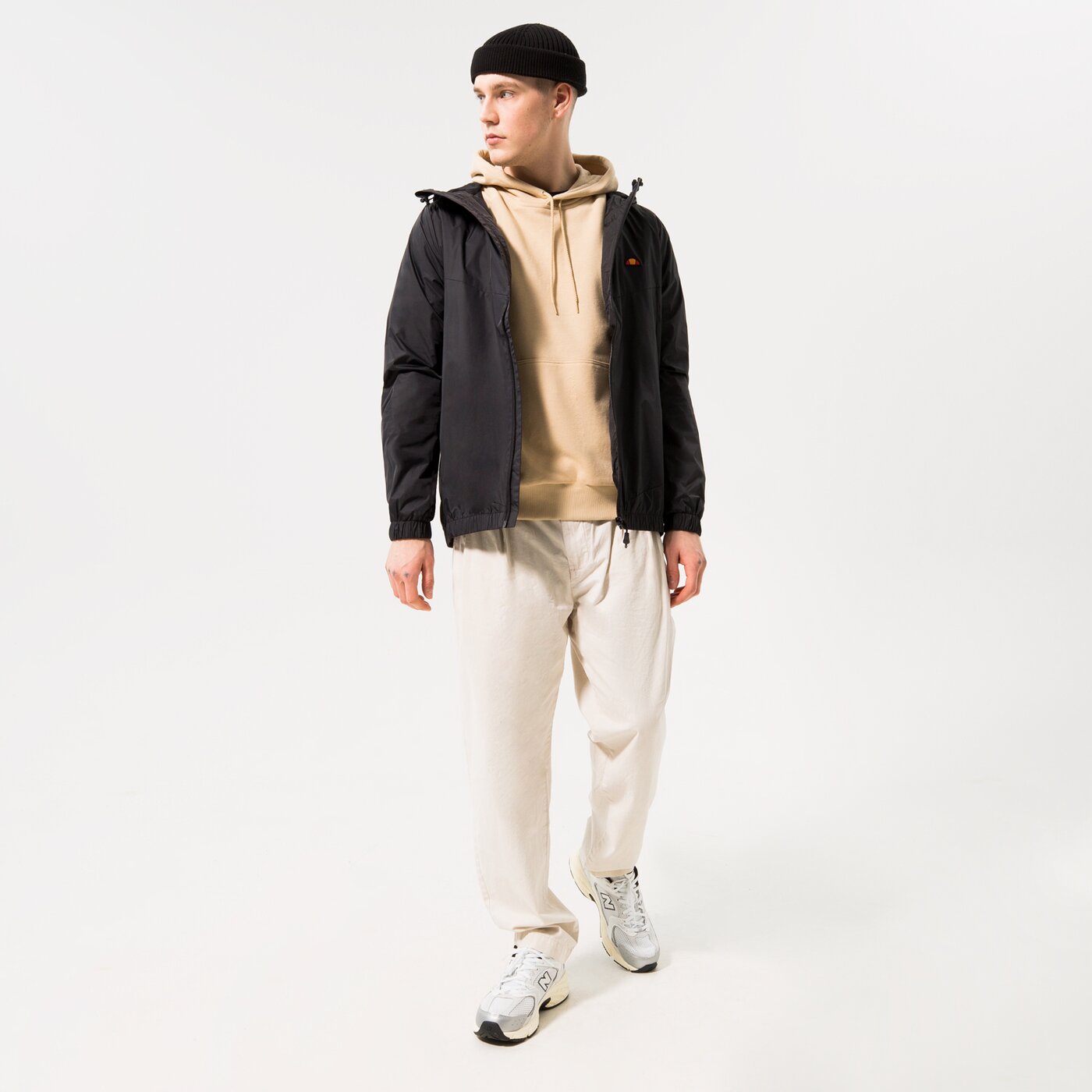 ELLESSE KURTKA FRACTION 2 FZ JACKET BLK SHR17781011 | kolor czarny ...