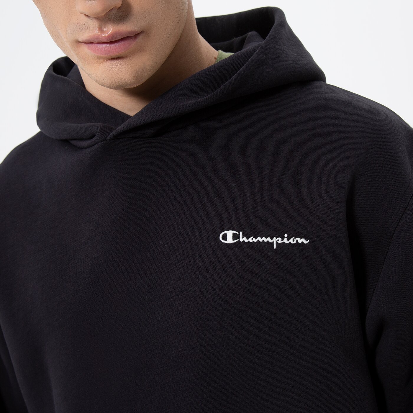 CHAMPION BLUZA Z KAPTUREM HOODED SWEATSHIRT 217917KK001 | kolor czarny | Męskie Bluzy | Odzież w ...