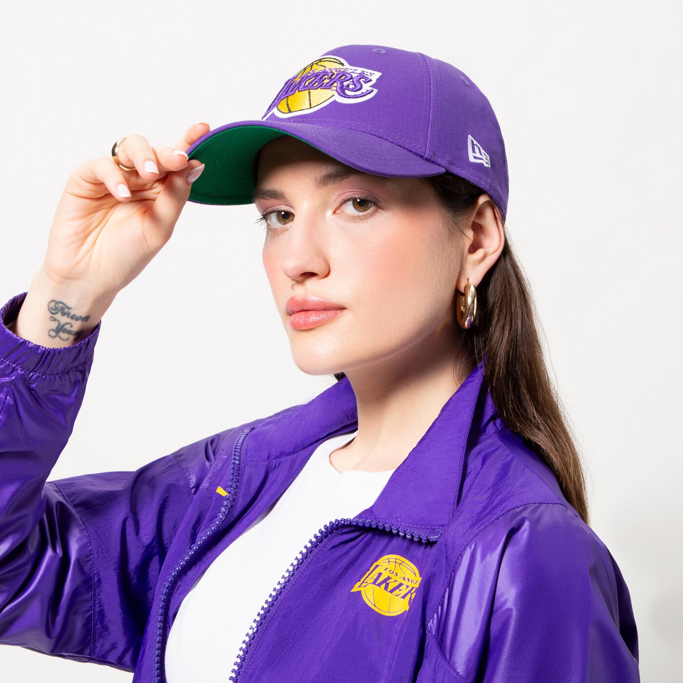 NEW ERA CZAPKA TEAM SIDE PATCH 940 LAKERS LOS ANGELES LAKERS 60298794 | kolor fioletowy | Męskie ...