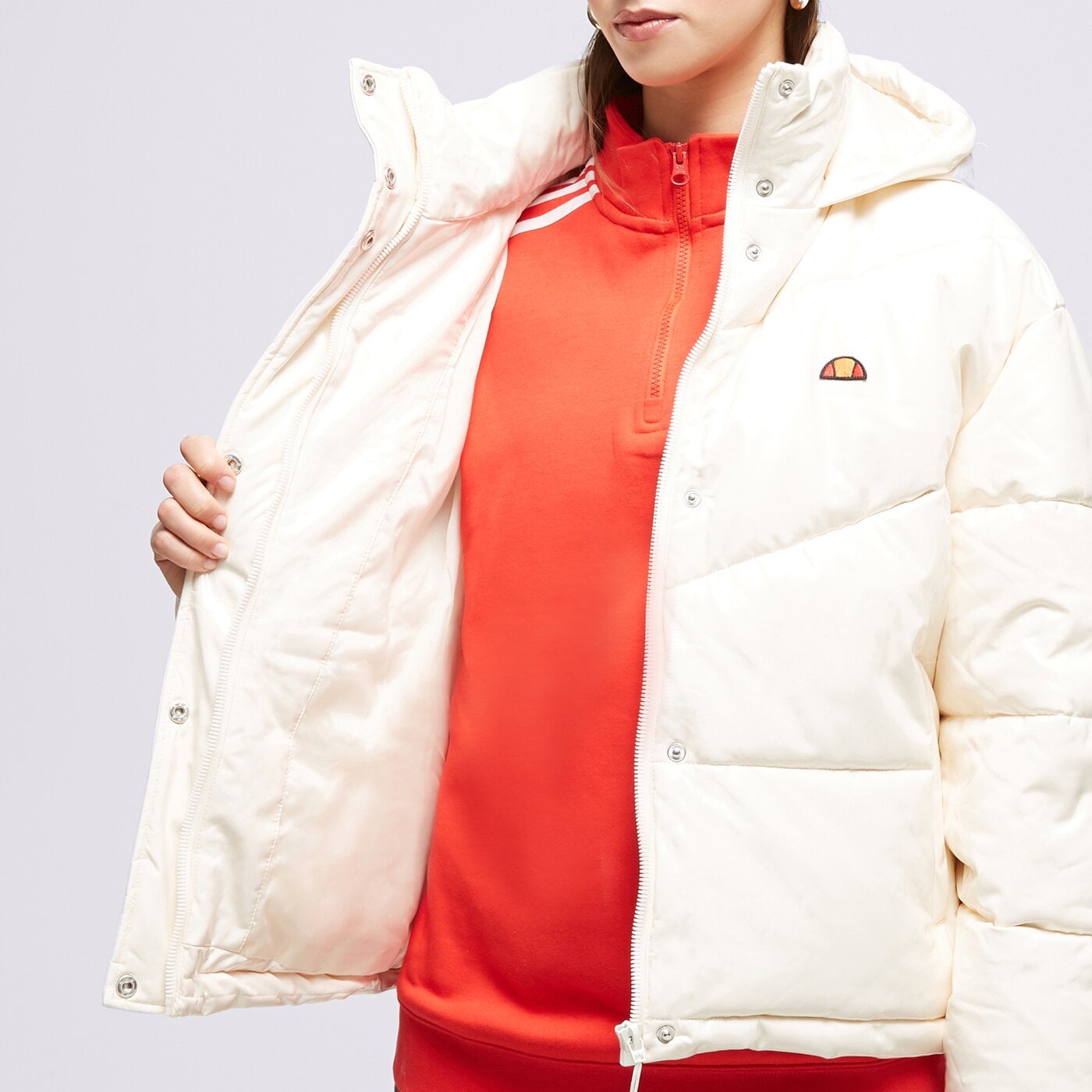 ELLESSE KURTKA PUCHOWA TARANTINO OFF WHT PADDED JACKET SGT19170904 | kolor beżowy | Damskie ...