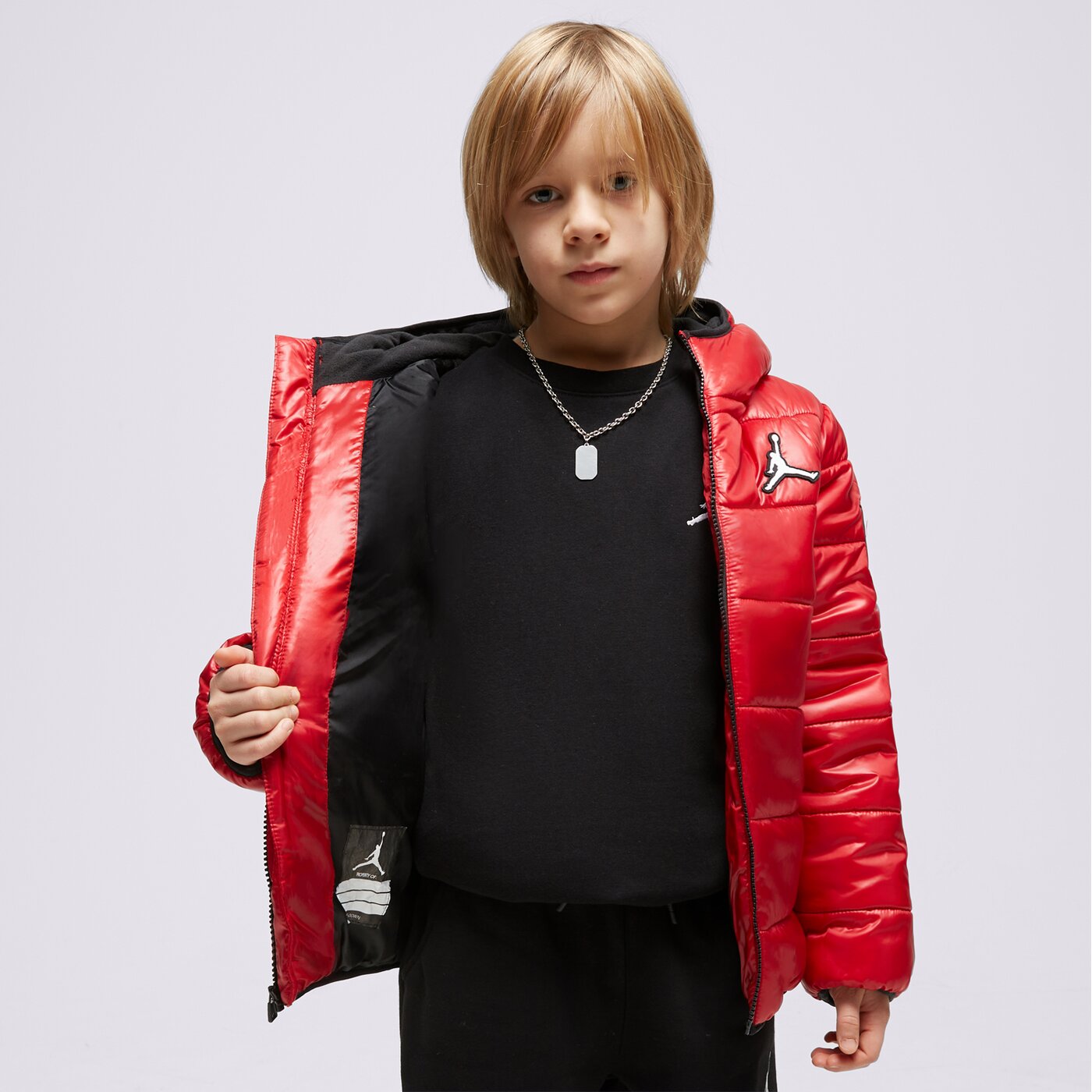 JORDAN KURTKA ZIMOWA JDB MW DOWN JKT BOY 95C441-R78 | kolor czerwony ...