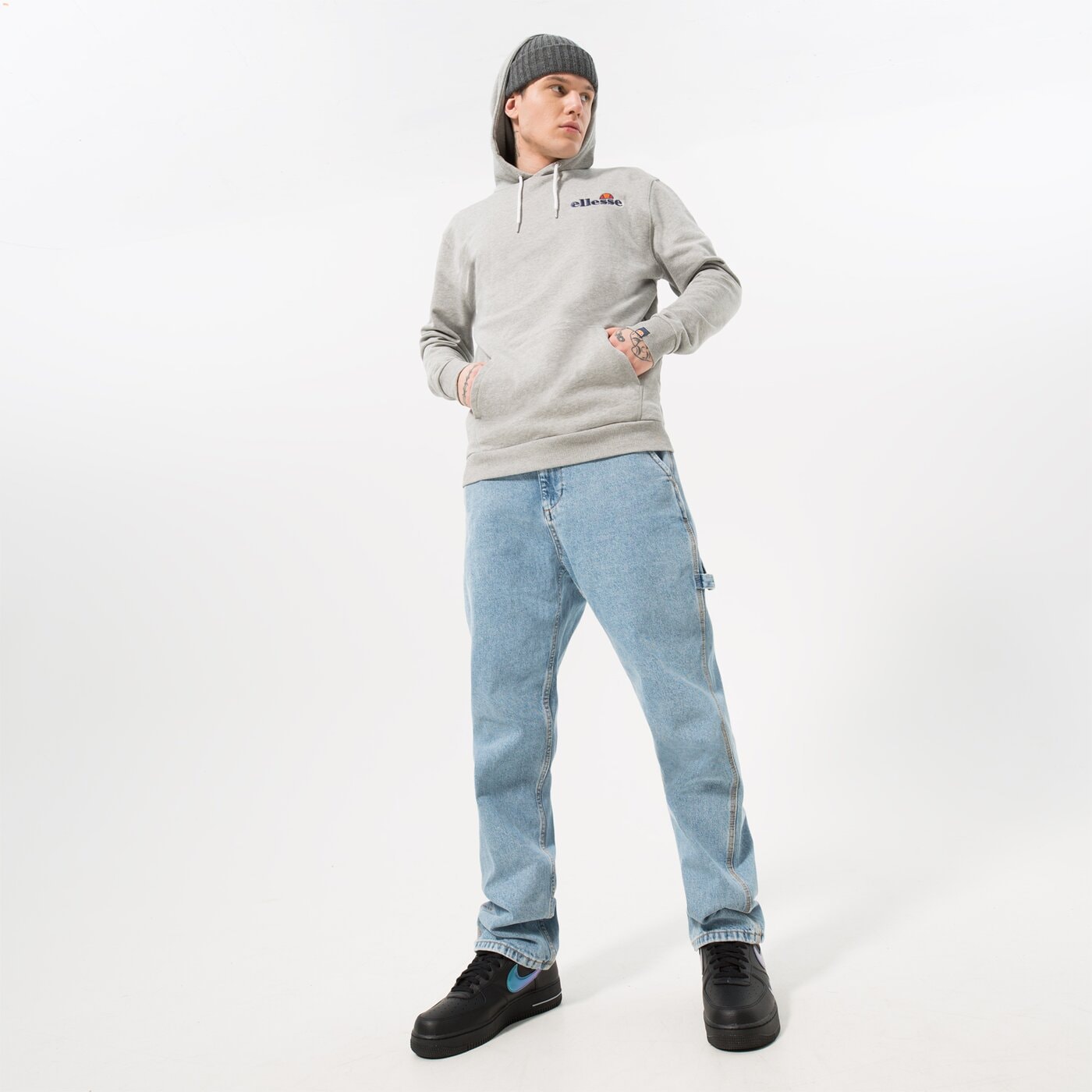 ELLESSE BLUZA Z KAPTUREM PRIMERO GREY SHS08781112 | kolor szary ...