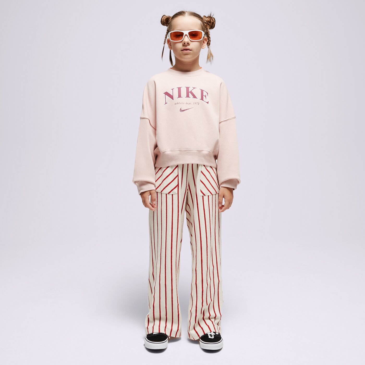 NIKE BLUZA G NSW TREND FLC CREW FD0885-601 | kolor różowy | Dziecięce Bluzy | Odzież w Sklep Sizeer