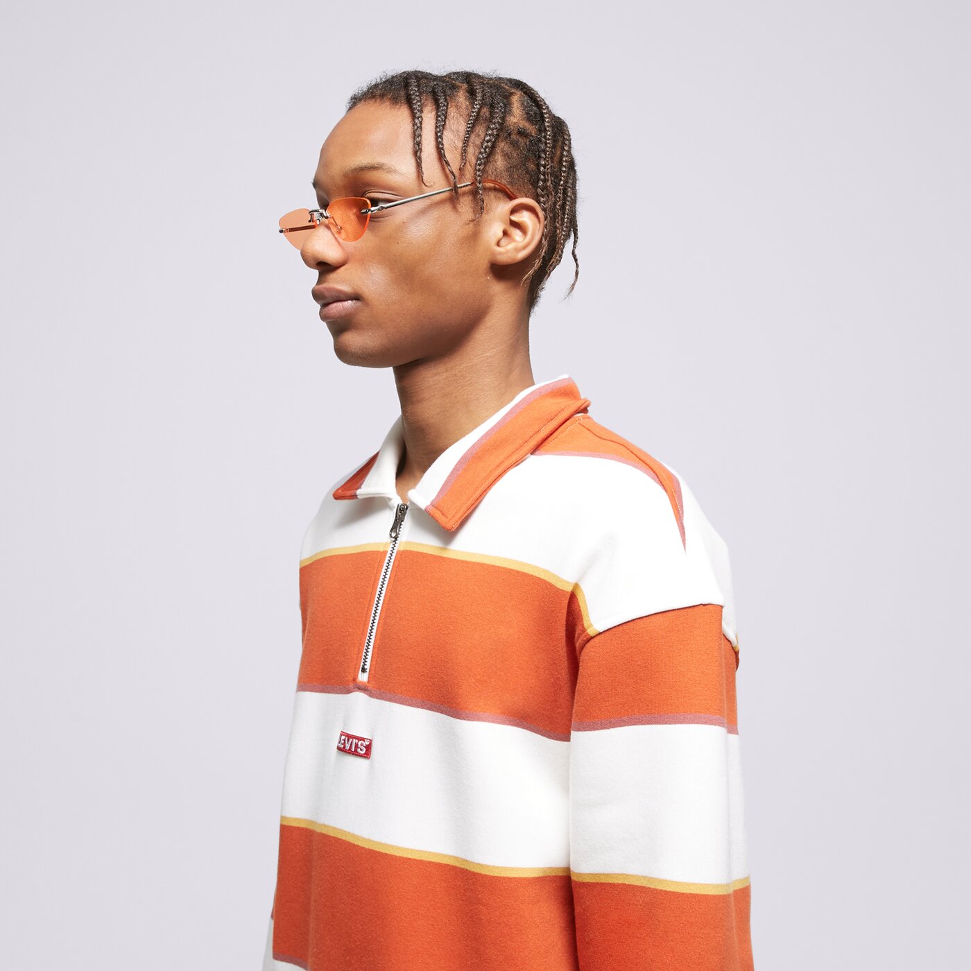 LEVI'S BLUZA RELAXED BABYTAB 1/4 ZIP A51560000 | kolor MULTICOLOR ...