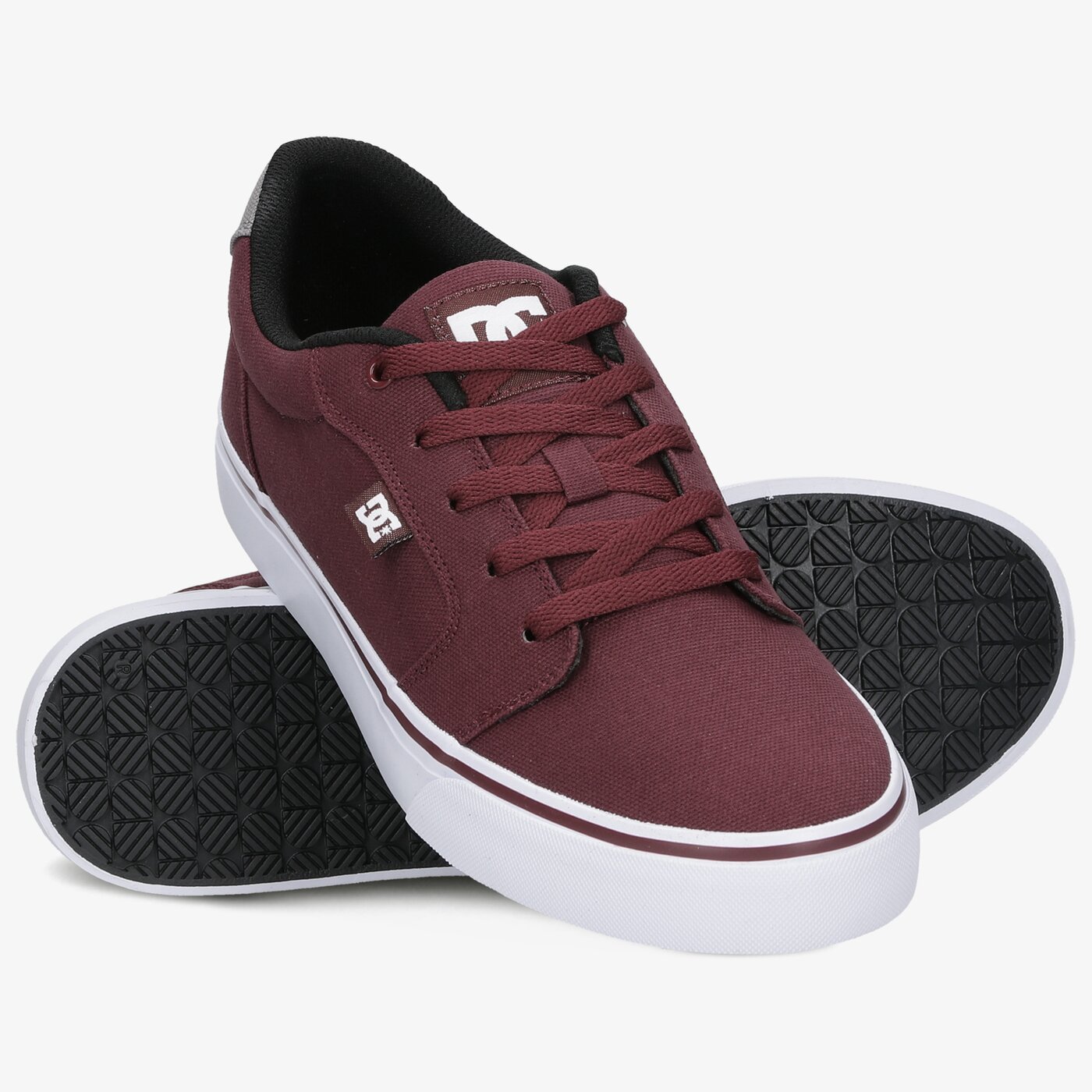 DC ANVIL 303190MGO | kolor bordowy | Męskie Sneakersy | Buty w Sklep Sizeer