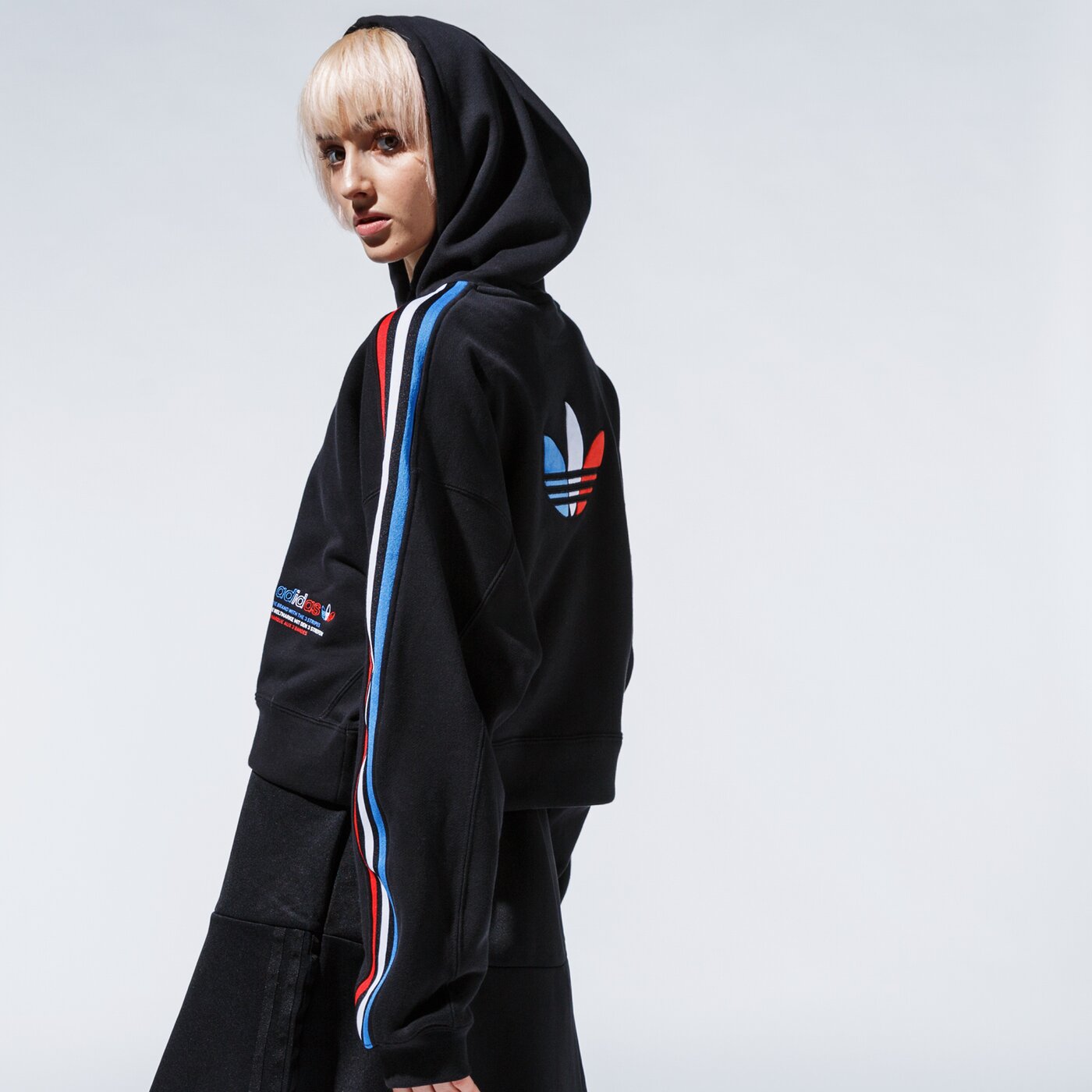 ADIDAS BLUZA Z KAPTUREM HOODIE GN2853 | kolor czarny | Damskie Bluzy ...