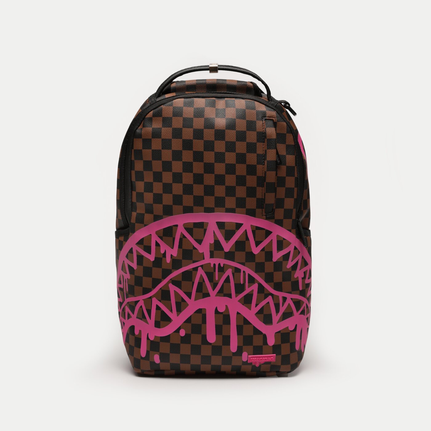 SPRAYGROUND PLECAK PINK DRIP BROWN CHECK DLX BACKPACK 910B5077NSZ ...