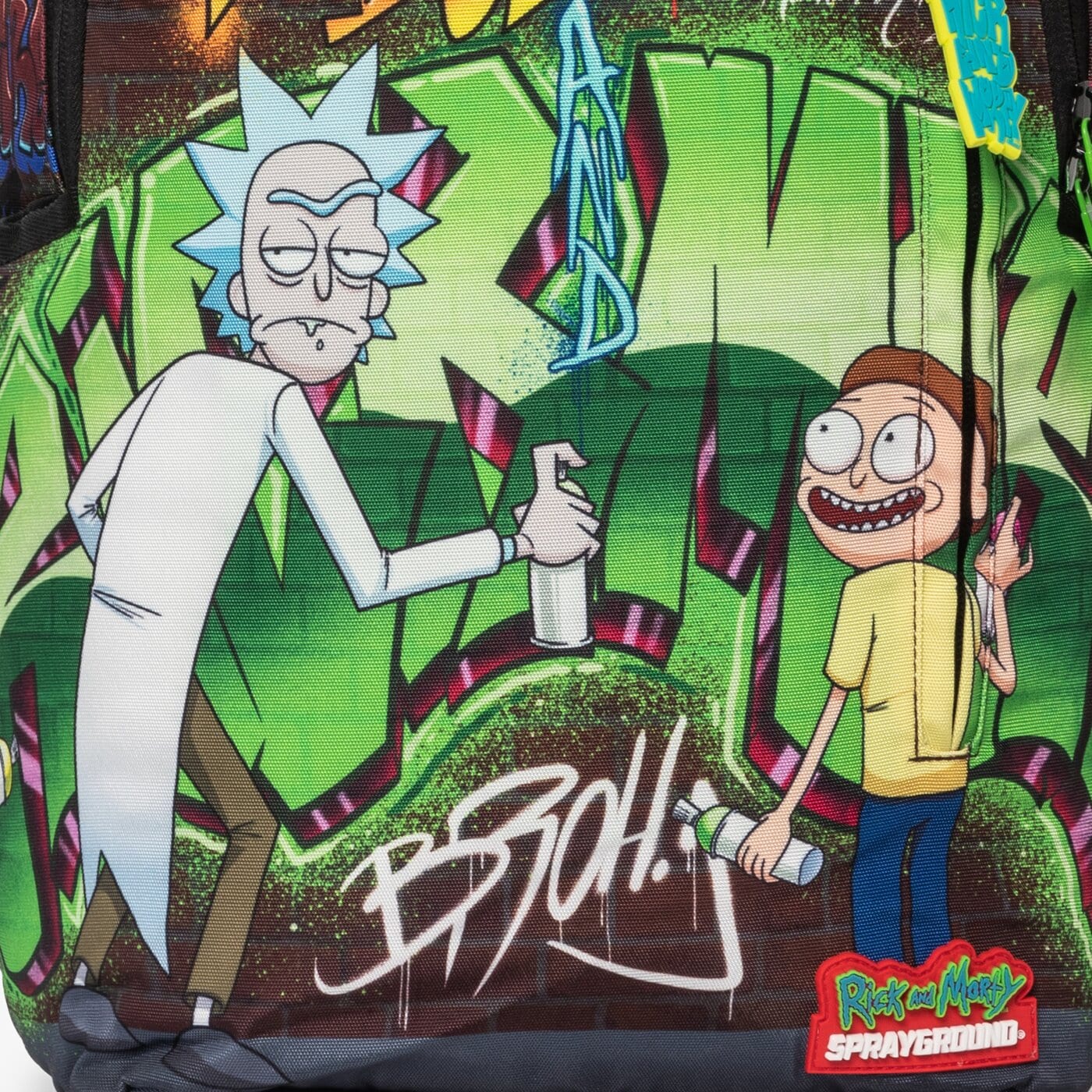 SPRAYGROUND PLECAK RICK AND MORTY GRAFFITI DLXR 910B4090NSZ | kolor ...