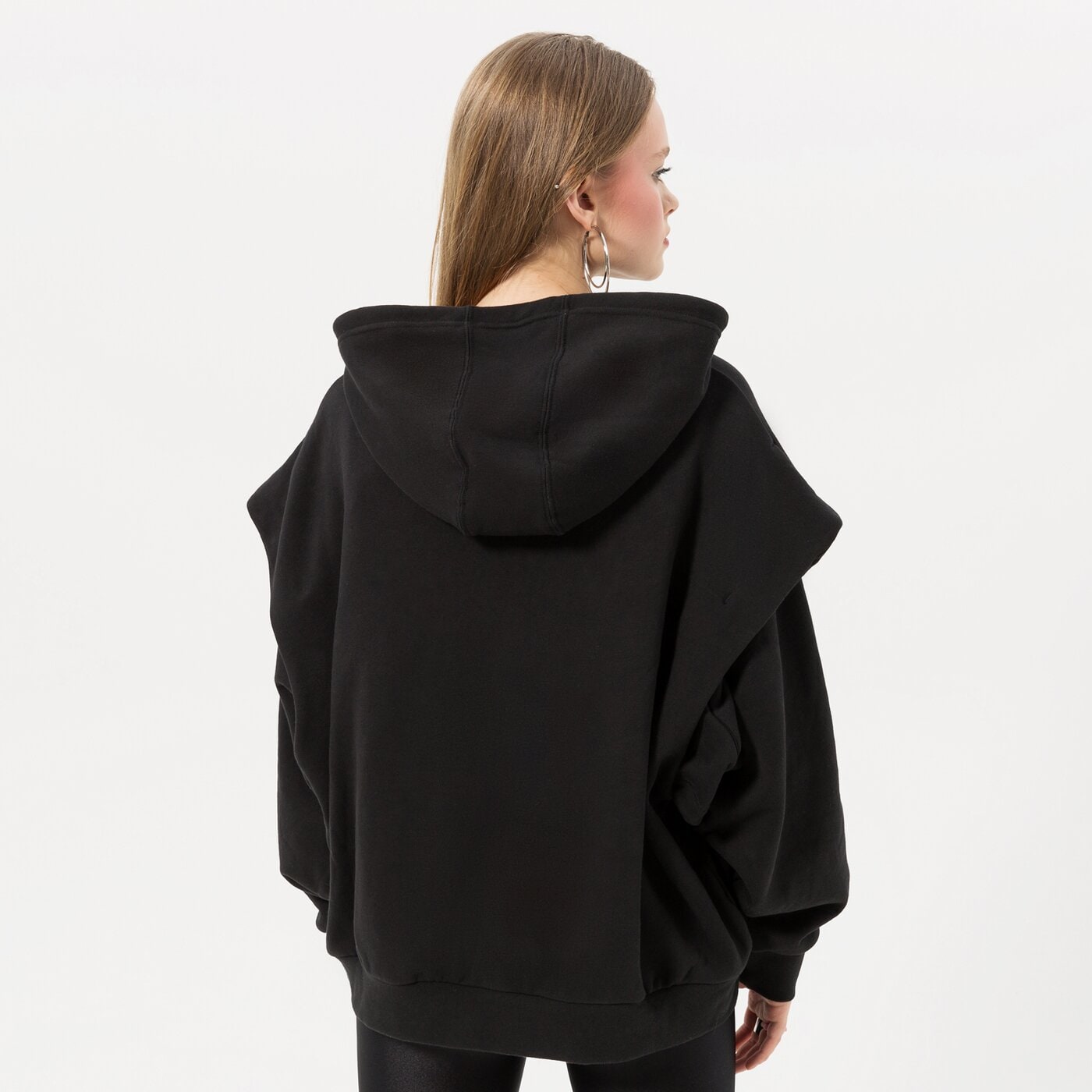 ADIDAS BLUZA Z KAPTUREM TREFOIL HOODIE IC5576 | kolor czarny | Damskie ...