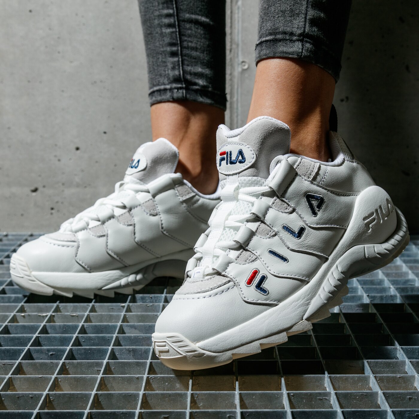 FILA COUNTDOWN LOW WMN 101075192D | kolor BIAŁY | Damskie Sneakersy | Buty w Sklep Sizeer