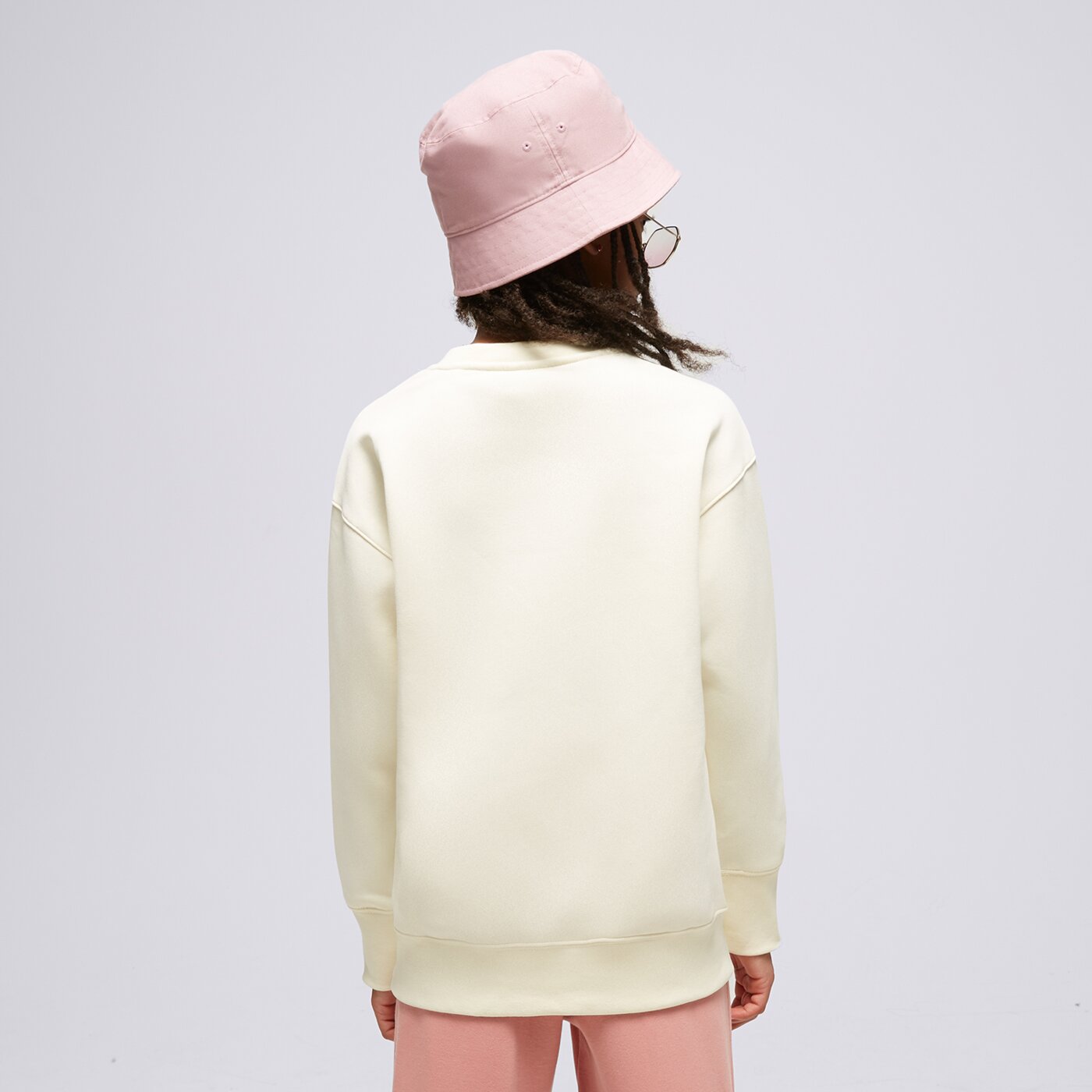 NIKE BLUZA G NSW CLUB FLC BF CREW LBR DD7473-114 | kolor BIAŁY | Dziecięce Bluzy | Odzież w ...