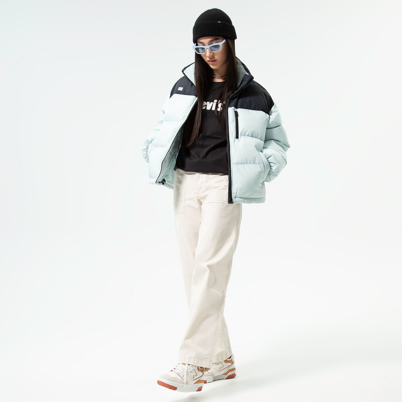 LEVI'S KURTKA ZIMOWA NOE SHORT PUFFER A3286-0002 | kolor szary ...