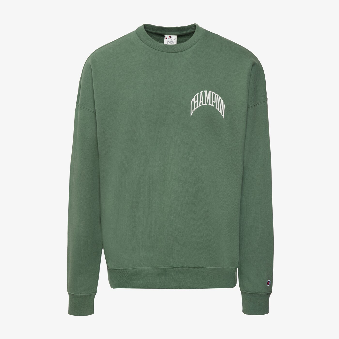 CHAMPION BLUZA CREWNECK SWEATSHIRT 218517GS506 | kolor zielony | Męskie ...
