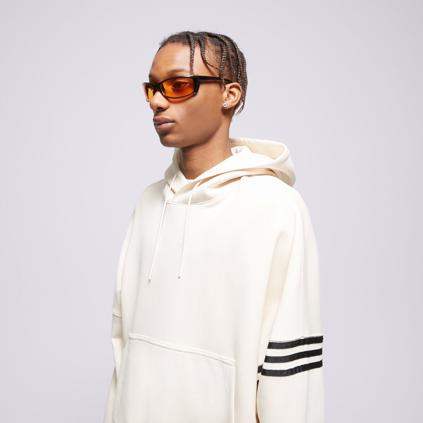 ADIDAS BLUZA Z KAPTUREM NEW C HOODIE HM1870 | kolor BIAŁY | Męskie ...