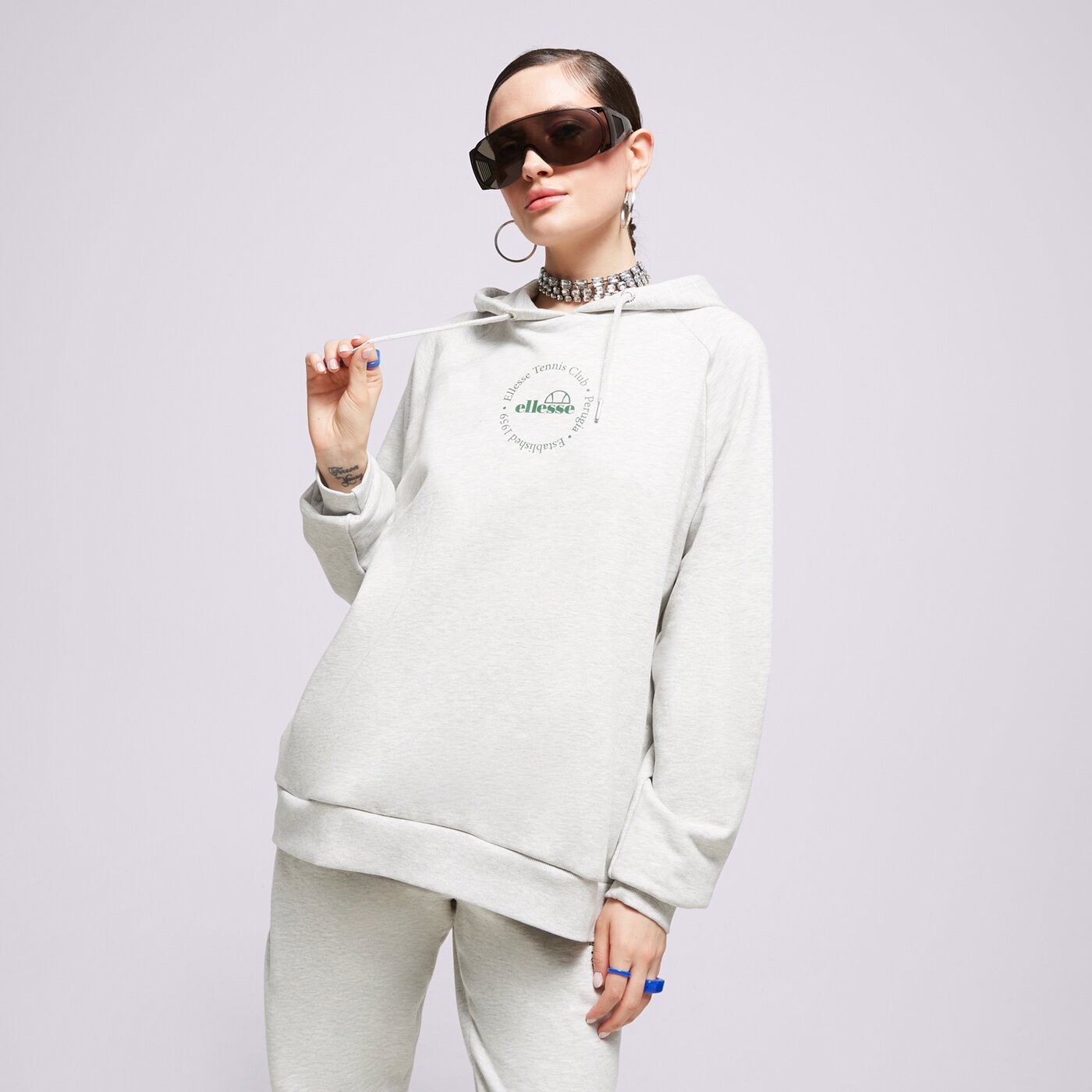 ELLESSE BLUZA Z KAPTUREM GIARADINI LGREY MRL OH HOODY SGR17621131 | kolor szary | Damskie Bluzy ...
