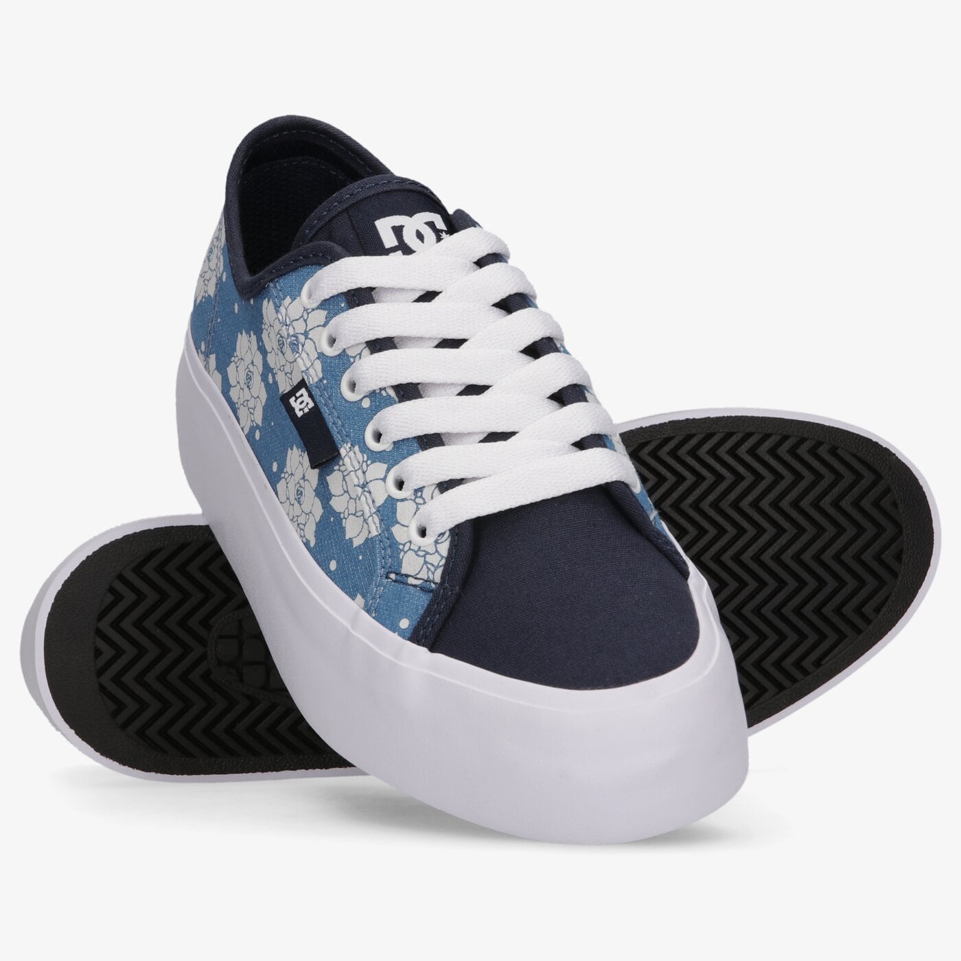 DC MANUAL PLATFORM ADJS300280-DNM | kolor granatowy | Damskie Trampki ...