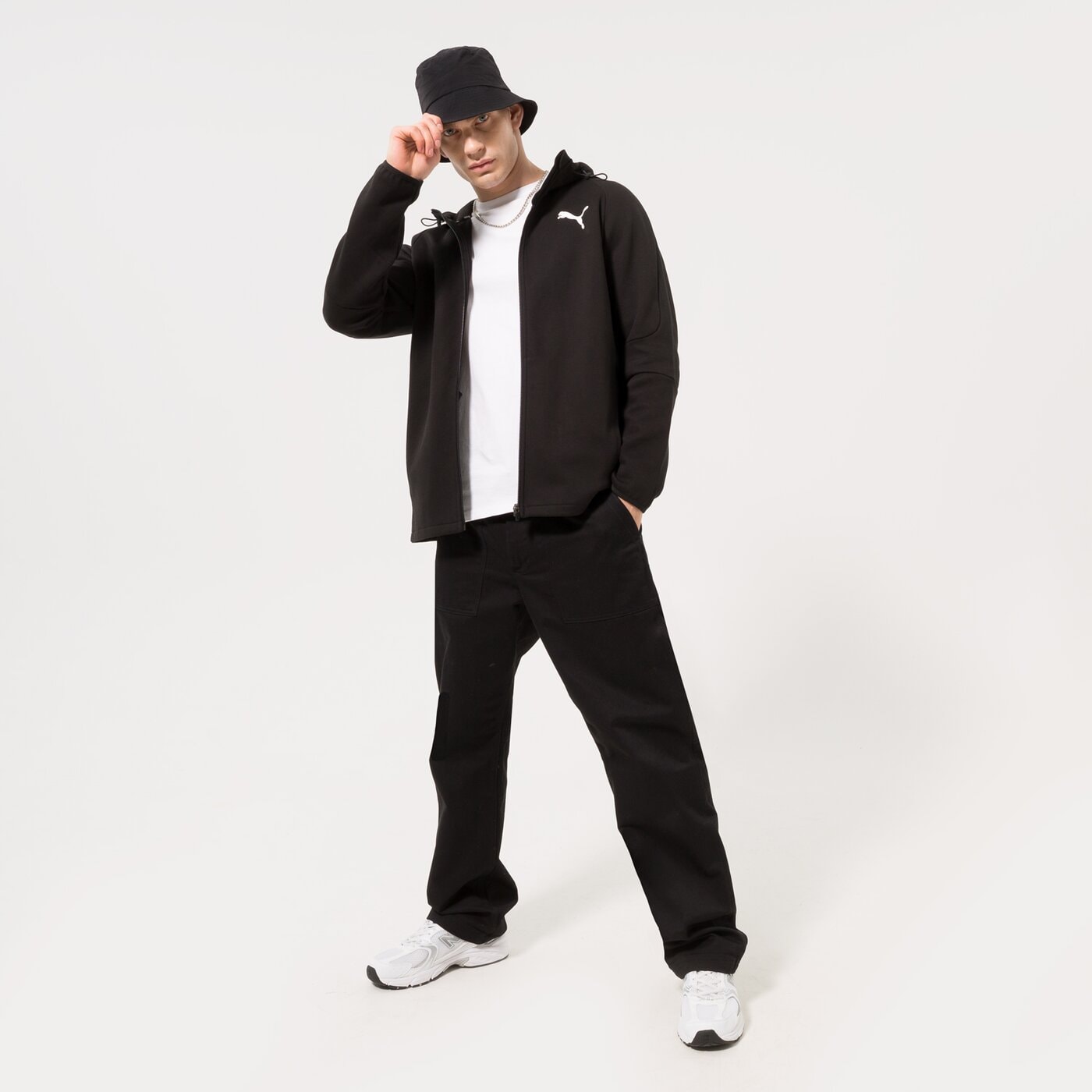 PUMA BLUZA ROZPINANA 585812 585812 01 | kolor czarny | Męskie Bluzy | Odzież w Sklep Sizeer