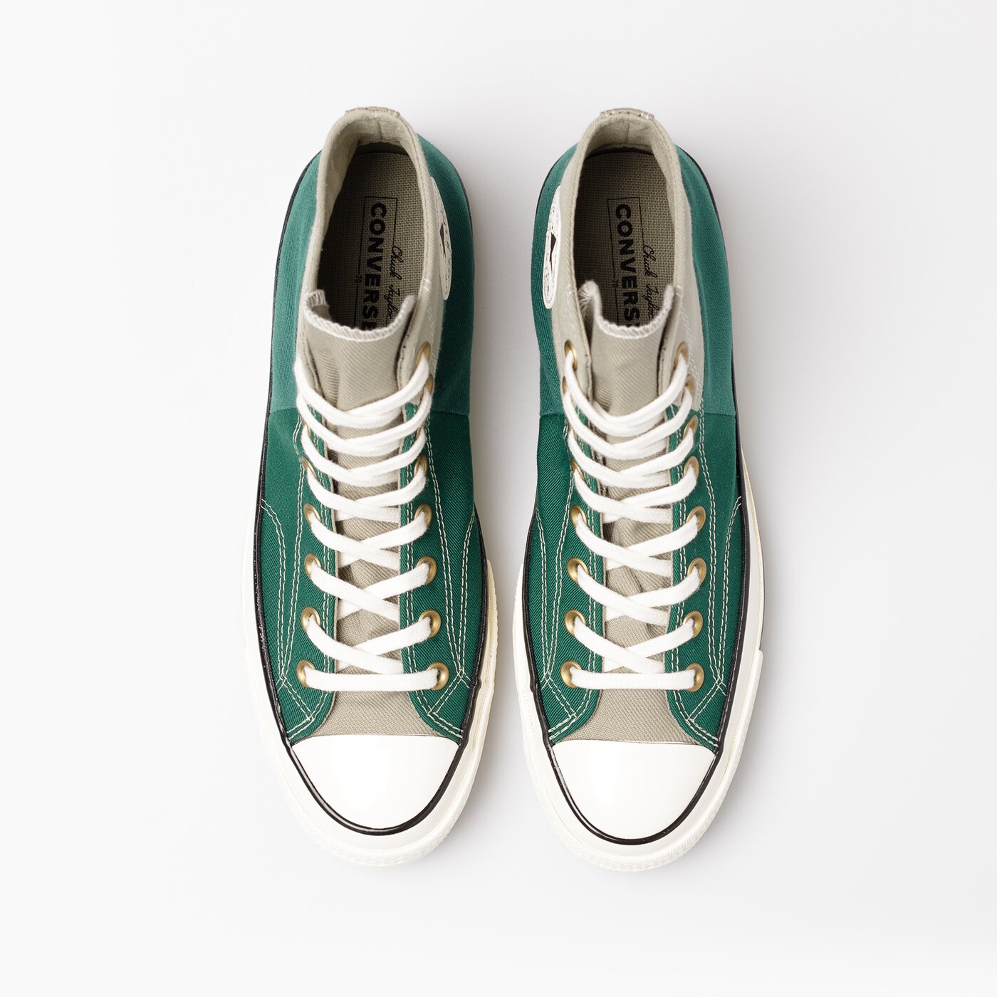 CONVERSE CHUCK 70 HORIZONTAL AND VERTICAL SPLIT A02553C | kolor zielony ...