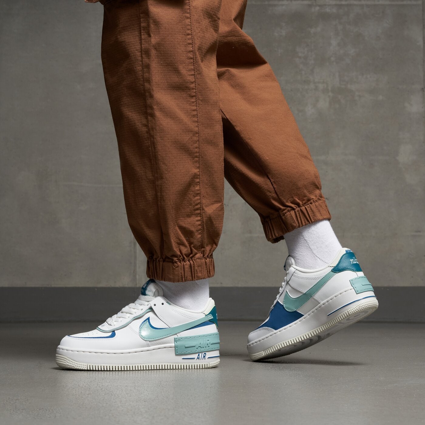 NIKE W AF1 SHADOW DZ1847-101 | kolor turkusowy | Damskie Sneakersy ...