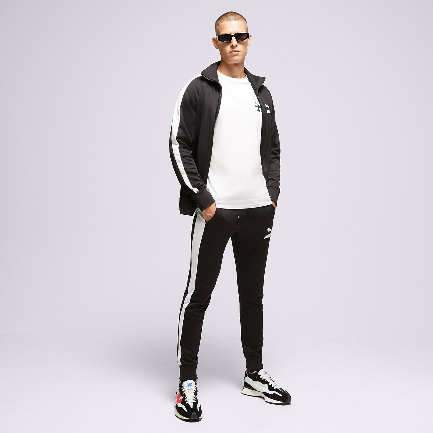 PUMA BLUZA ROZPINANA ICONIC T7 TRACK 53009401 | kolor czarny | Męskie ...