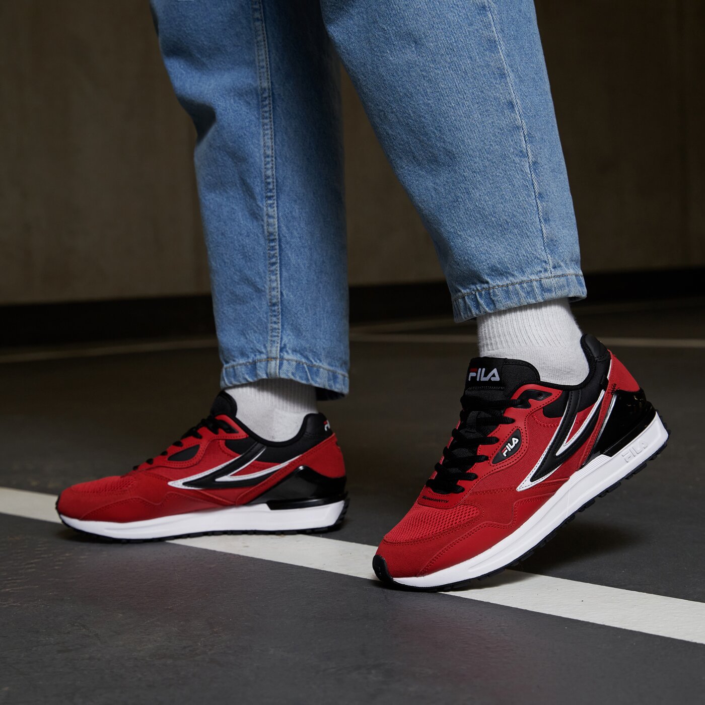 FILA VALADO 2 1RM02108602 | kolor czerwony | Męskie Sneakersy | Buty w ...