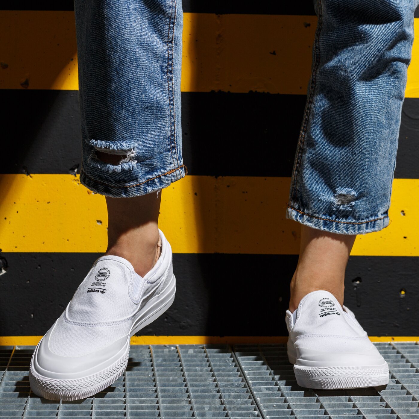 ADIDAS NIZZA RF SLIP S23725 | kolor BIAŁY | Damskie Trampki | Buty w ...