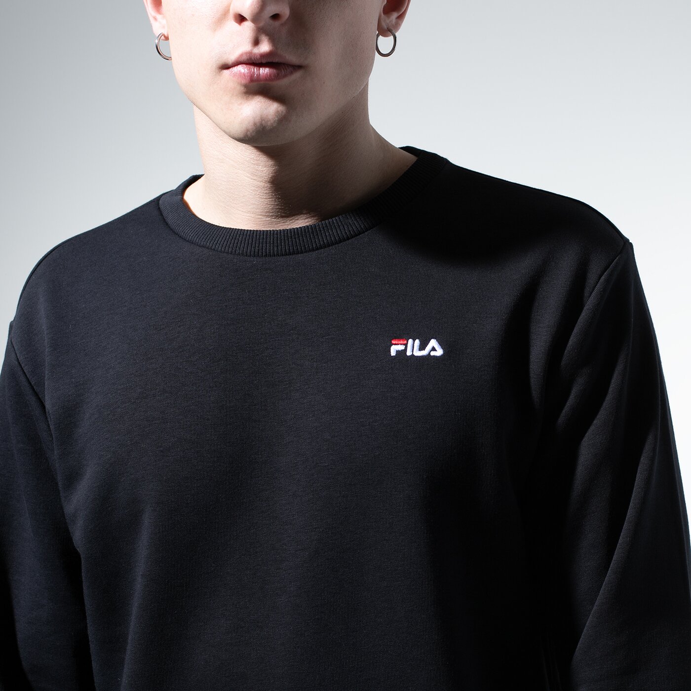 FILA BLUZA EFIM CREW SWEAT 688164002 | kolor czarny | Męskie Bluzy ...