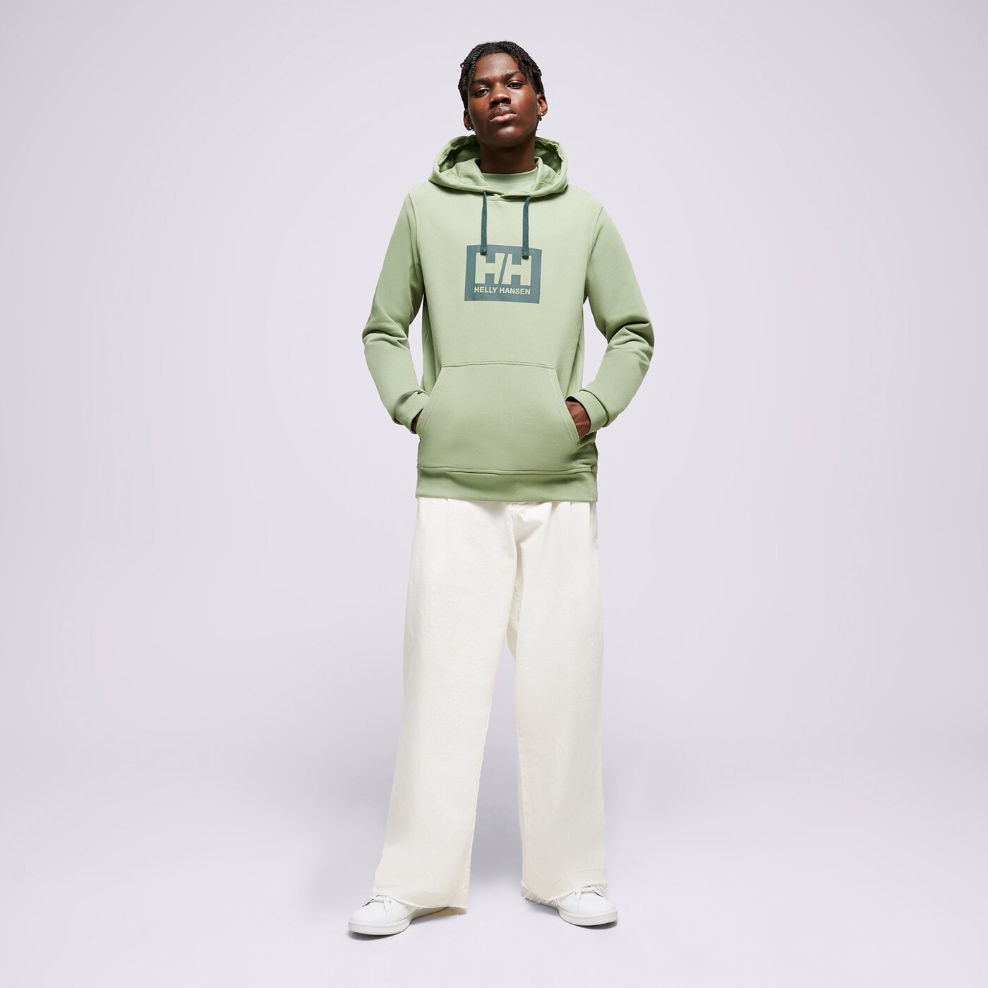 HELLY HANSEN BLUZA Z KAPTUREM HH BOX HOODIE 53289406 | kolor zielony | Męskie Bluzy | Odzież w ...