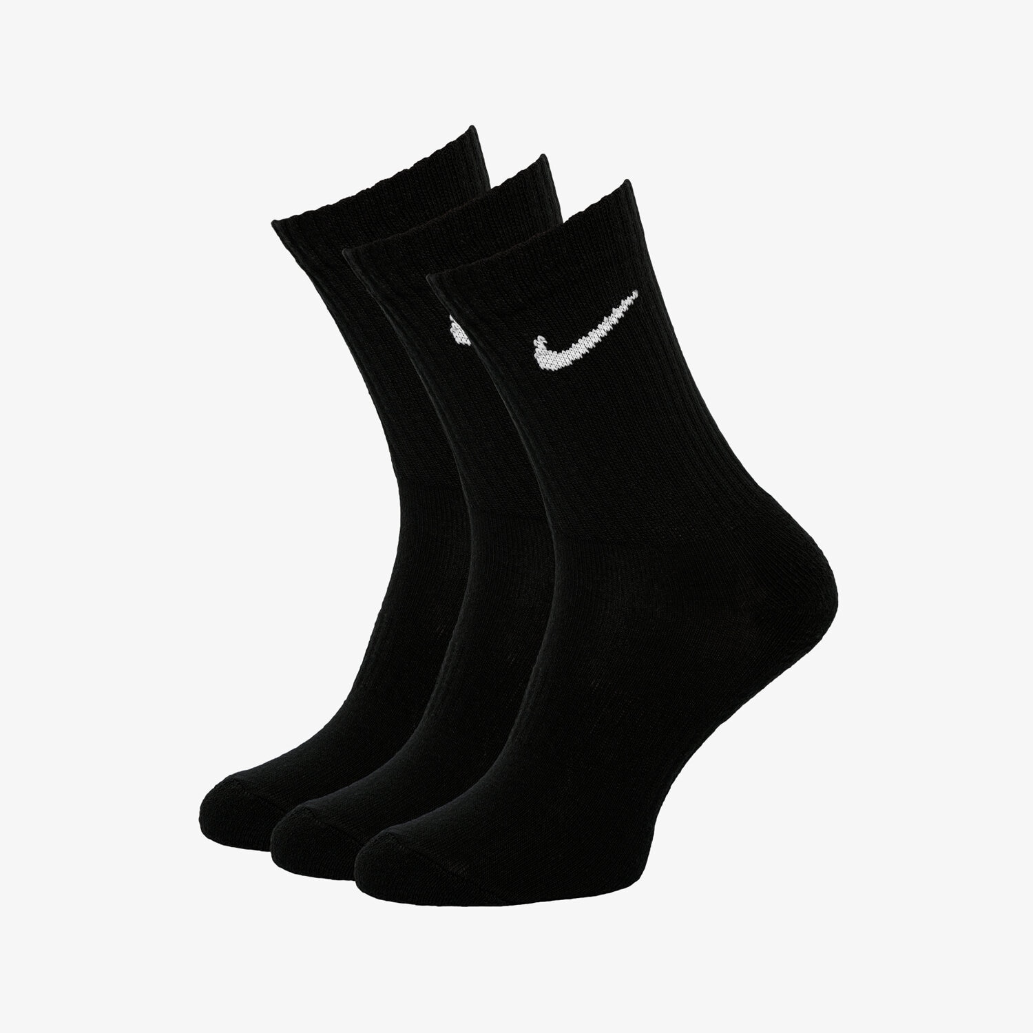 NIKE 3-PACK CUSHIONED CREW SOCKS SX7664-010 CZARNY | Damskie Skarpetki ...