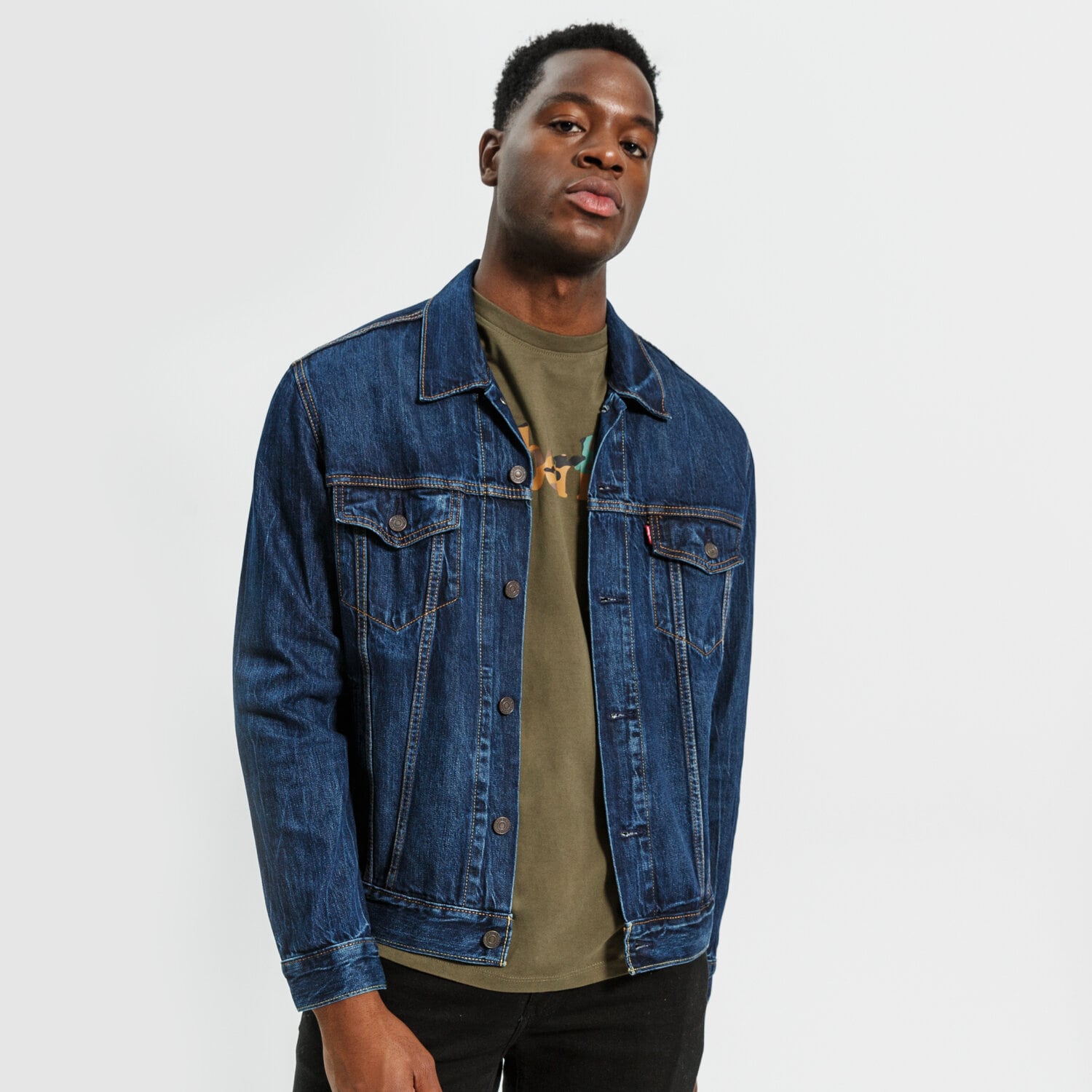 LEVI'S KURTKA THE TRUCKER JACKET 72334-0352 GRANATOWY | Męskie Kurtki ...