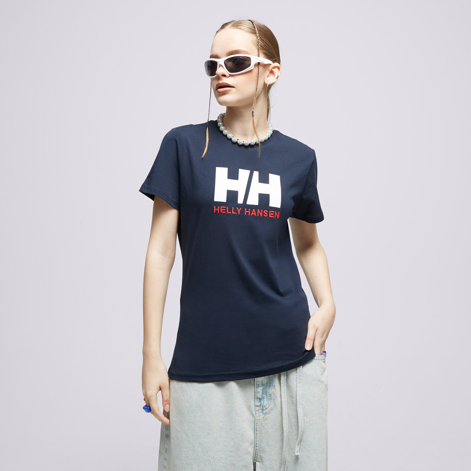HELLY HANSEN T-SHIRT W HH LOGO 34112598 CZARNY | Damskie Koszulki w Sizeer