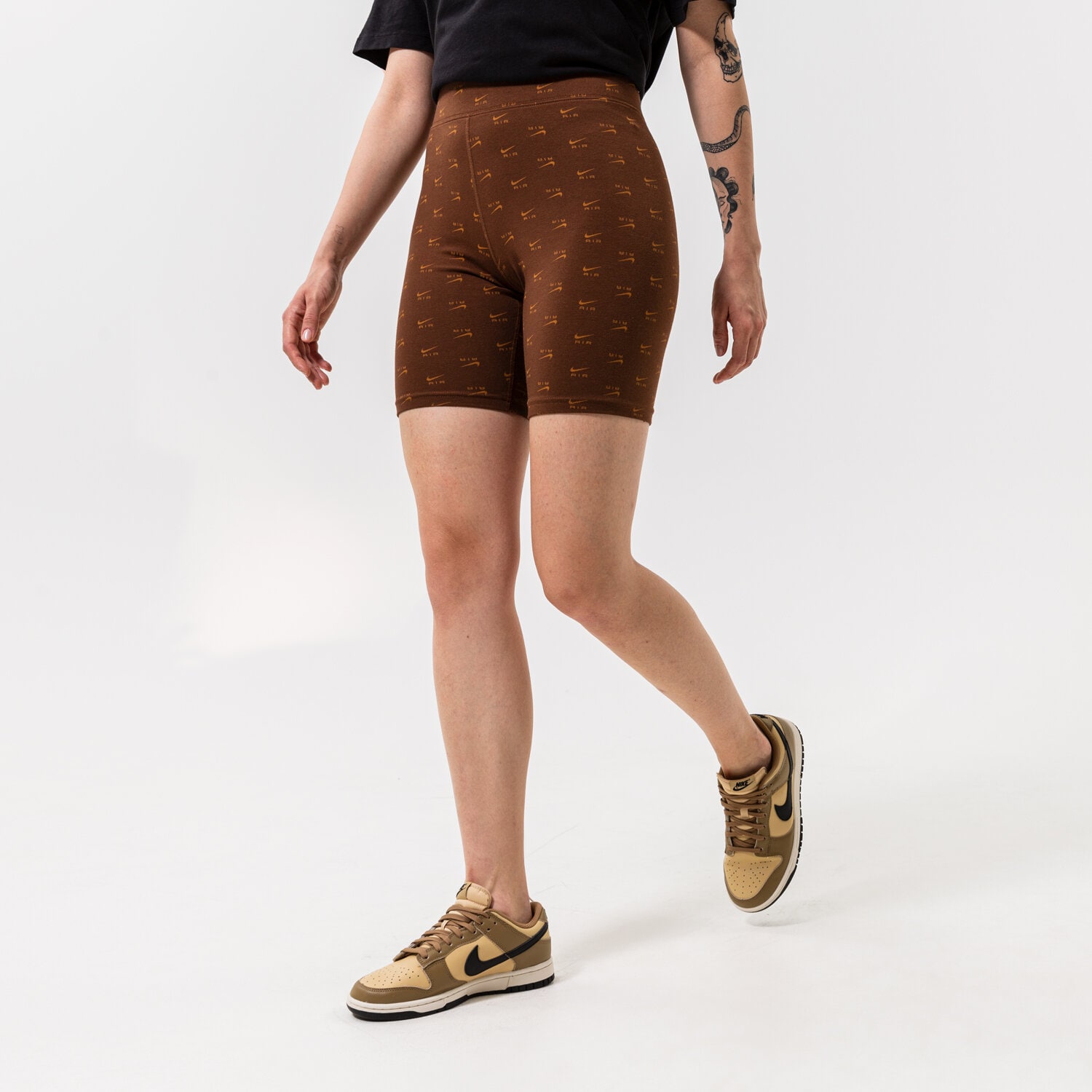 NIKE BIKE SHORT W NSW AIR MTRL DQ6577-259 BRĄZOWY | Damskie Leginsy w ...
