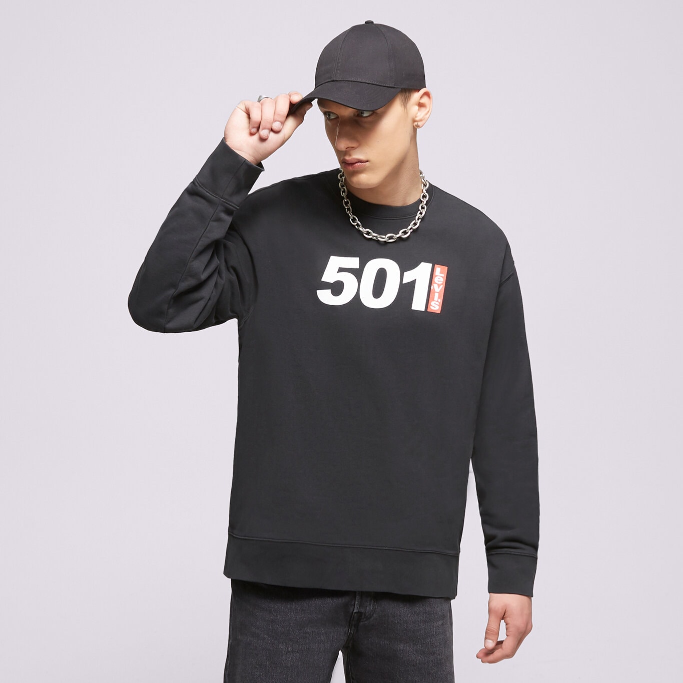 LEVI'S BLUZA RELAXD GRAPHIC CREW 501 ANNIVERSARY 38712-0147 MULTICOLOR ...