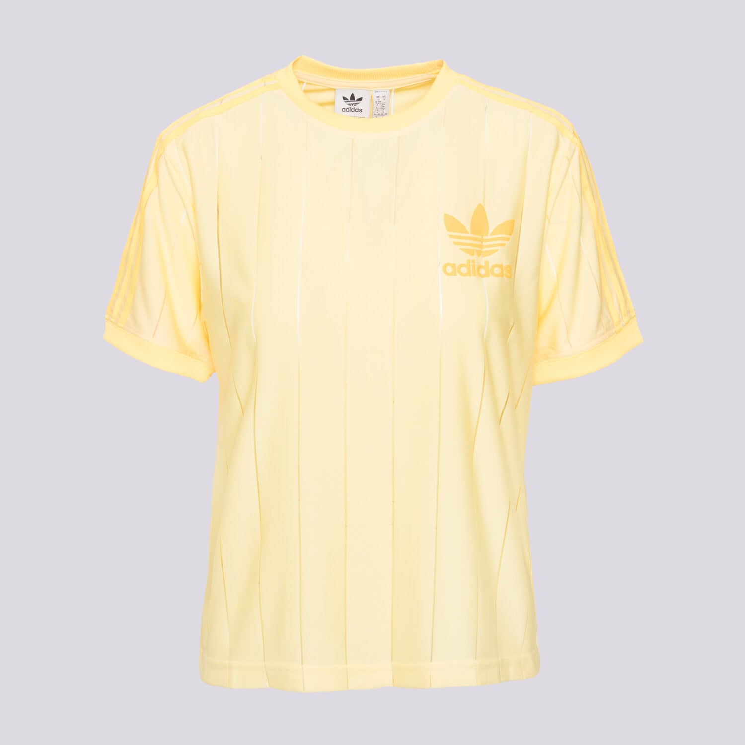 ADIDAS T-SHIRT 3 STRIPE TEE IT9869 ŻÓŁTY | Damskie Koszulki w Sizeer
