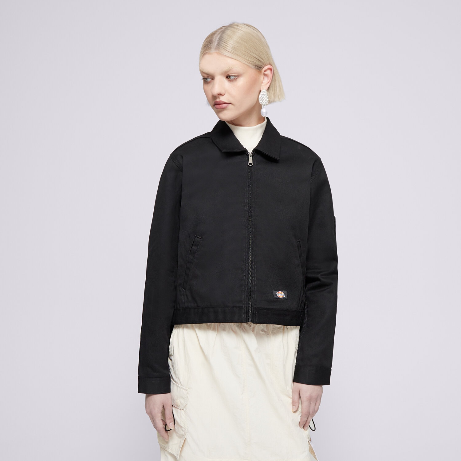 DICKIES KURTKA UNLINED CROPPED EISENHOWER JACKET DK0A4YQYBLK1 CZARNY ...